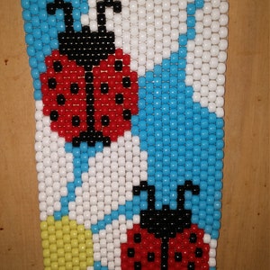Lady Bug and Sunflower Beaded Banner - Etsy