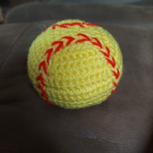 Crocheted Softball - Etsy