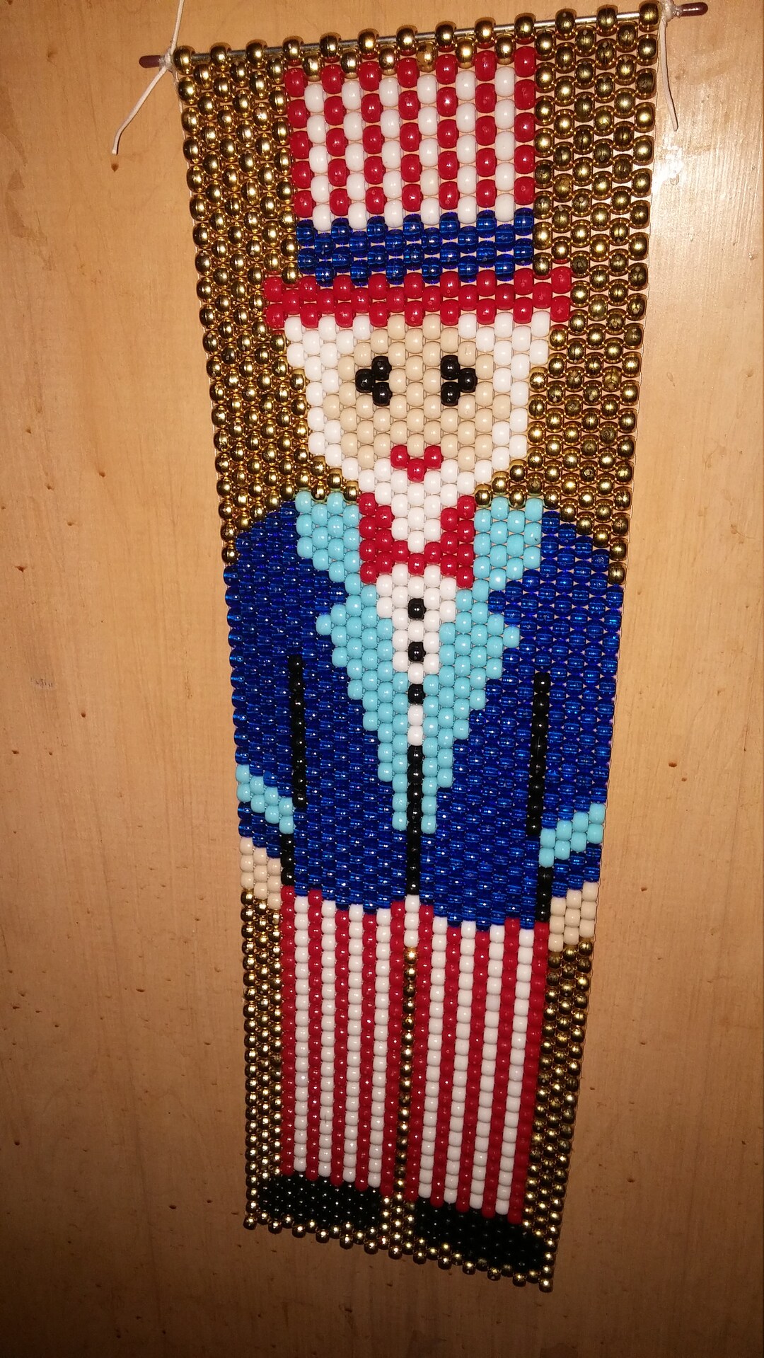 Uncle Sam Beaded Banner - Etsy
