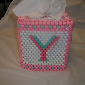 Beaded Tissue Box Cover - Etsy