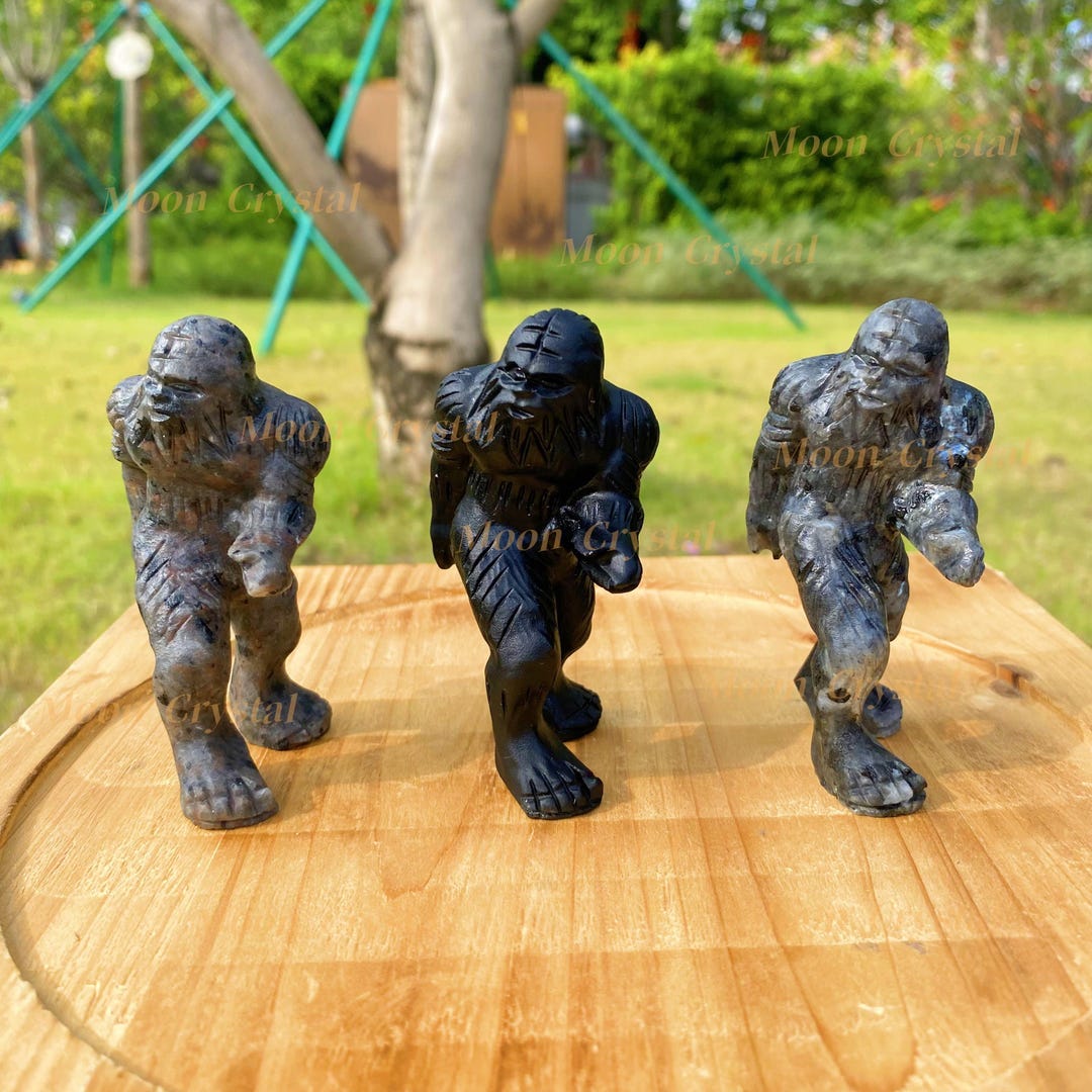 Natural Crystal Sasquatch, Hand-carved Sasquatch, Sasquatch Statues ...