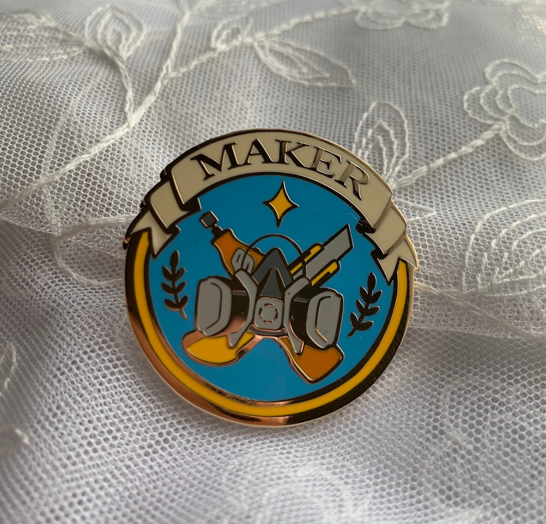 MAKER Enamel Pin Badge of Honor // Foam Smith, Armor, Cosplayer ...