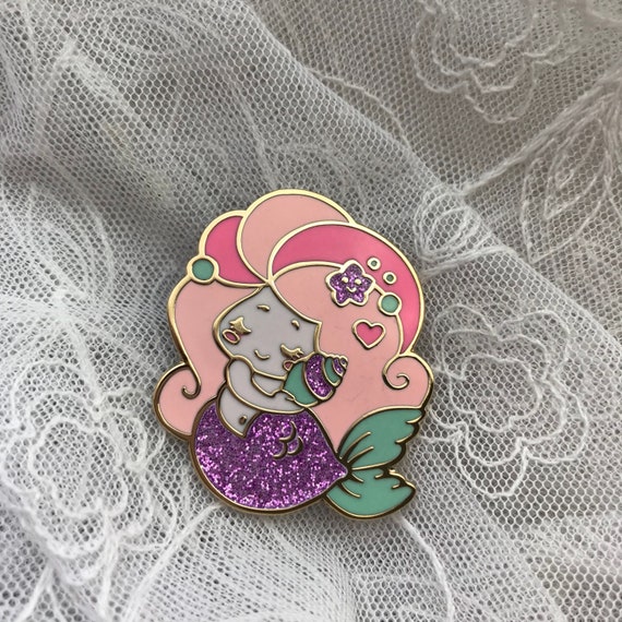 Mermaid Purple Variant Hard Enamel Pin | Etsy