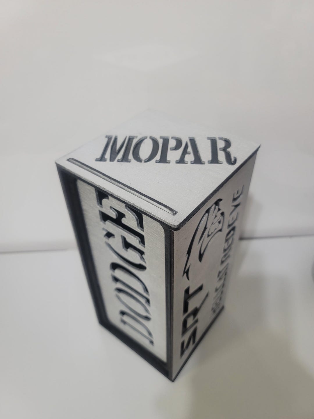 Mopar Dodge Charger SRT Hellcat Wooden Wine Box. Roughly 10high X 5wide ...