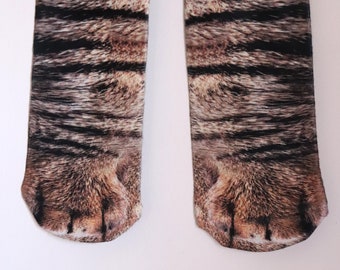 Tabby Cat Socks - Etsy