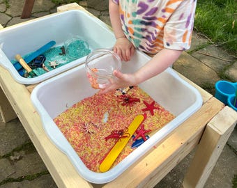 DIY Kids Water/sand Sensory Table Plan - Etsy