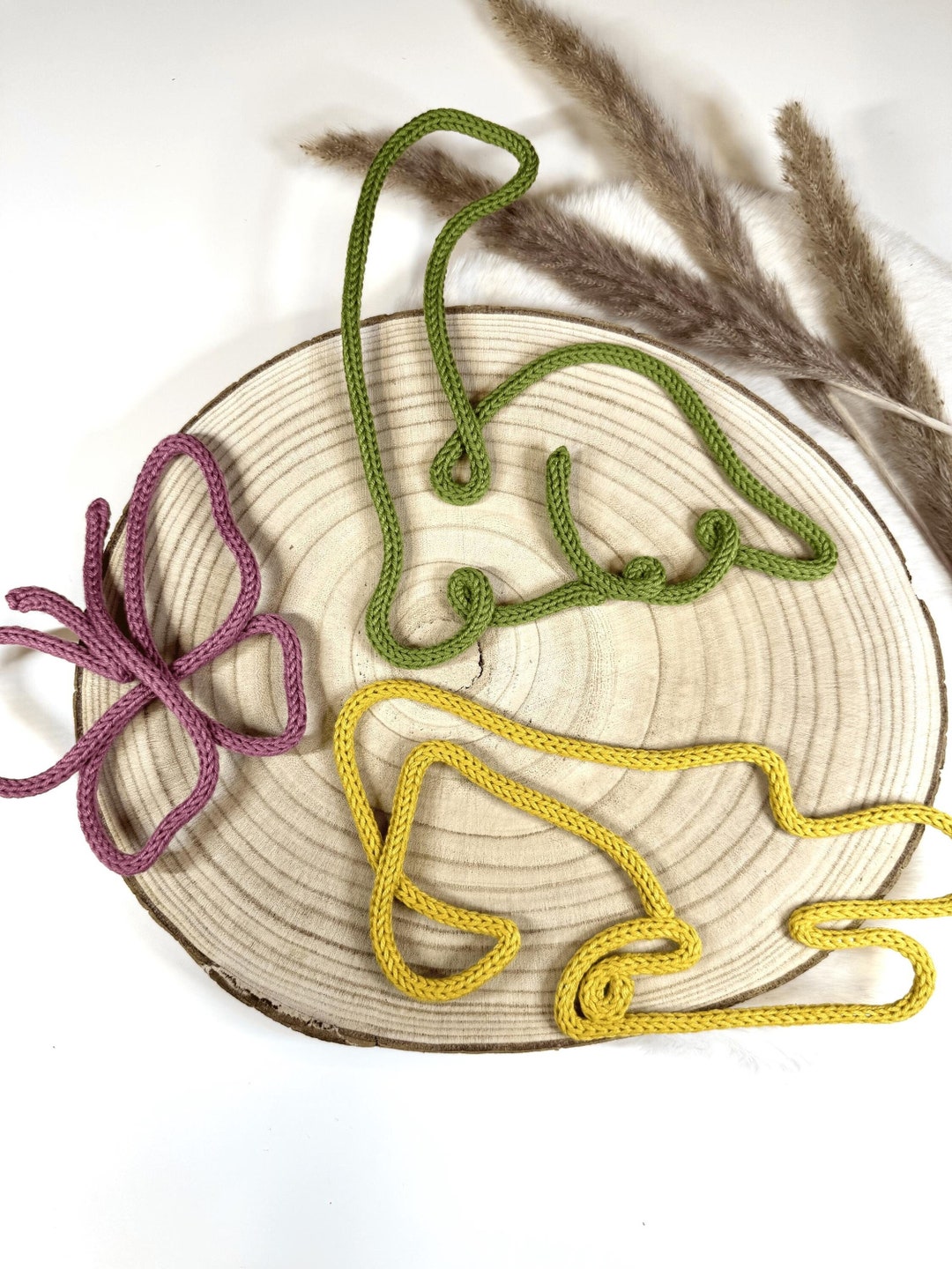 Knitted Tube Figures With Wire Wire Figures Made of Wool Door ...