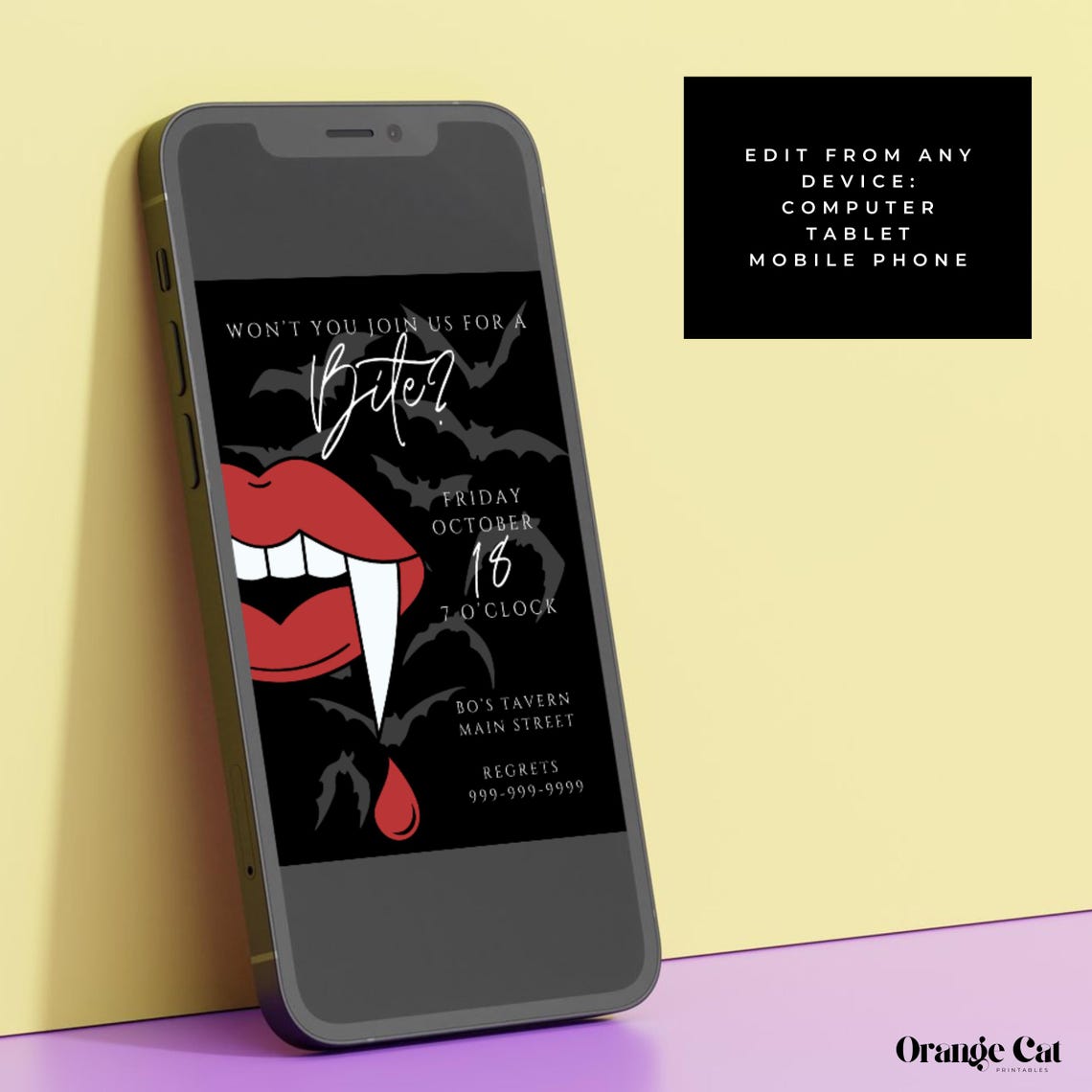 Vampire Bite Halloween Blood Creepy Invite Spooky Invitation Twilight ...