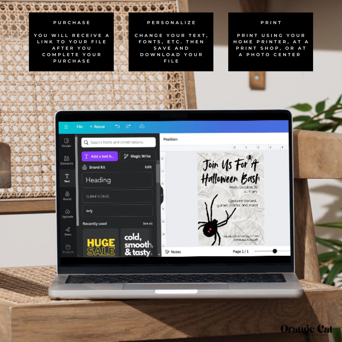 Creepy Halloween Spider Party Invitation Costume Party Halloween Party ...