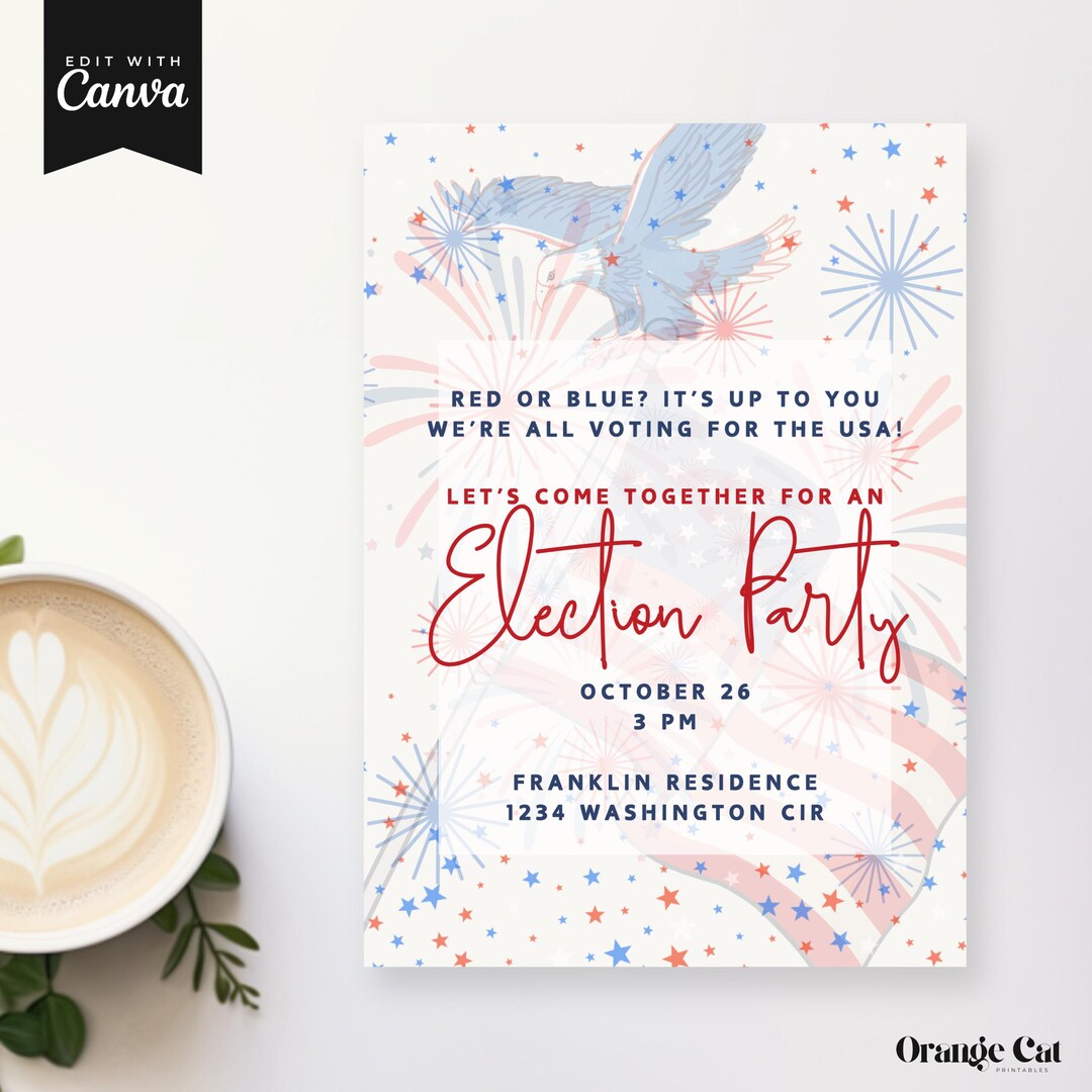 Election Voting Party Inauguration Event Polling Party Election July 4 ...