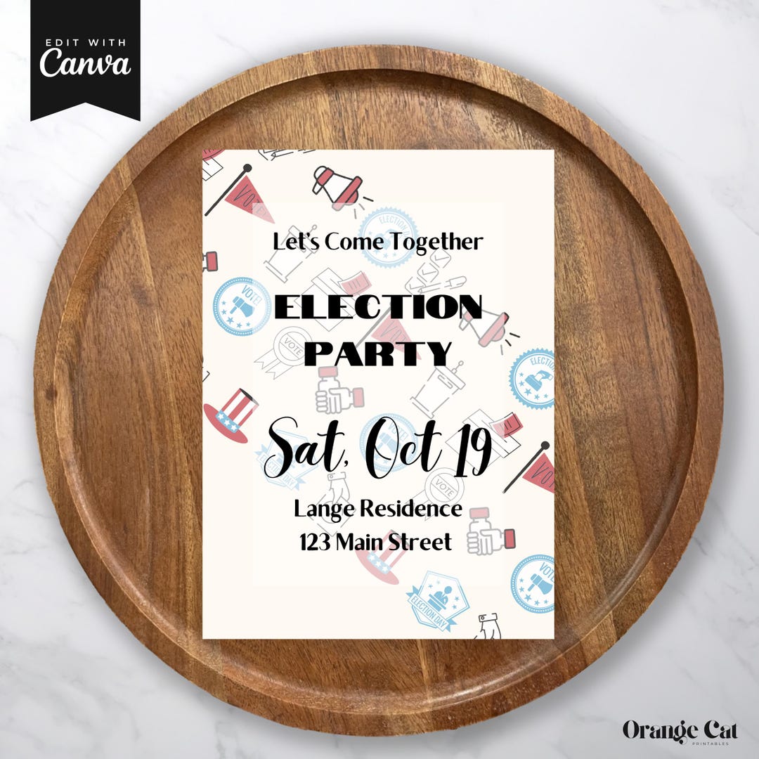 Inauguration Election Party Vote Event Polling Party Election Democrat ...