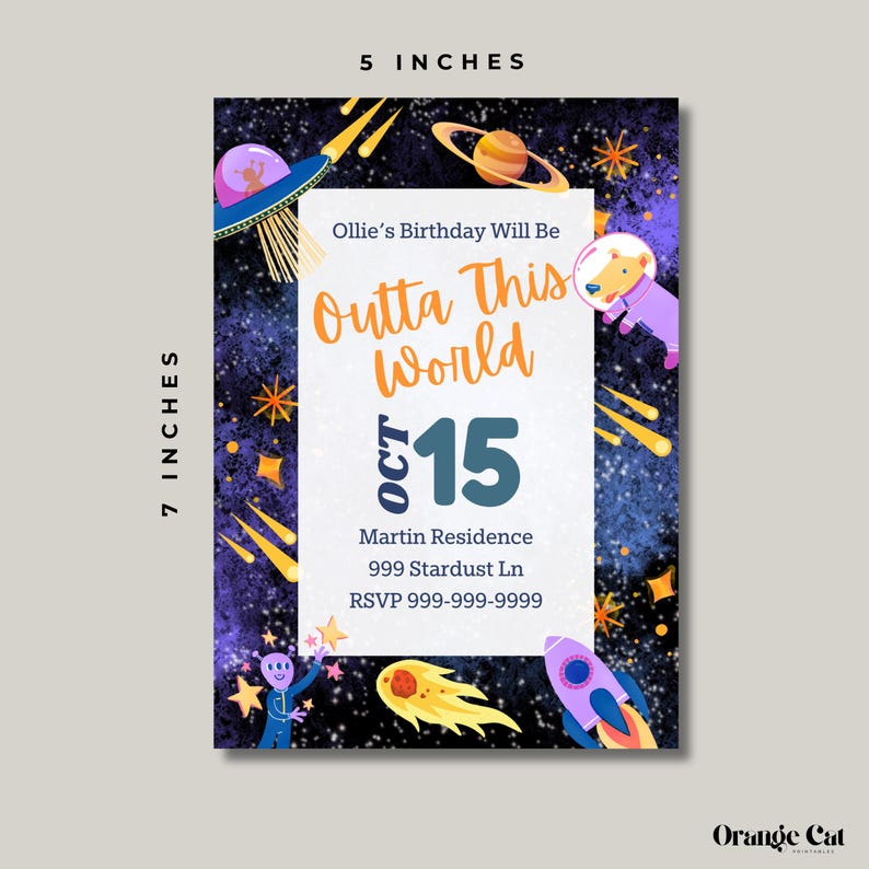 Astronaut Party Outer Space Out of This World Kid's Birthday Party Boy ...