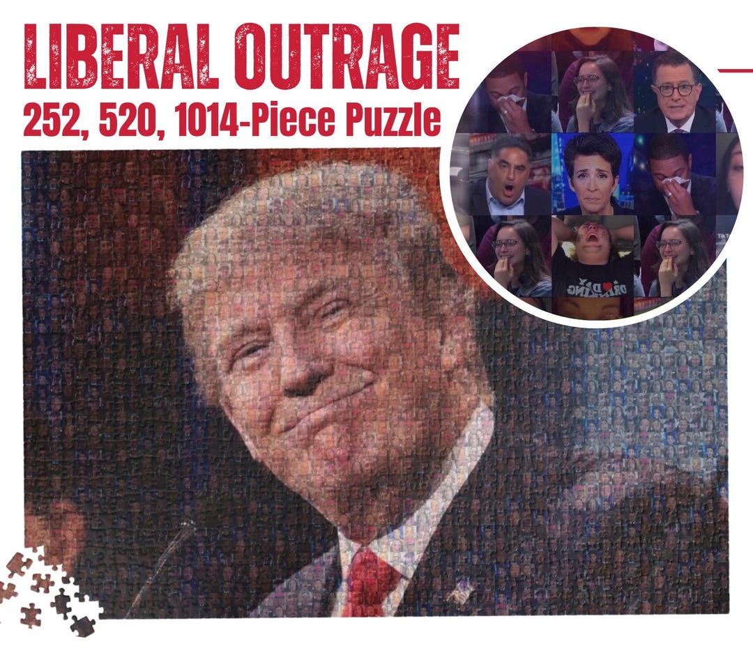 Trump Puzzle | Funny Trump Gift | 252, 520, 1014 Piece Puzzle | Liberal Tears | - Etsy