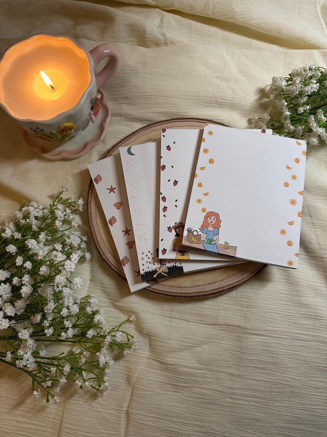 Cute Summer Notepads – Cozy Character Stationery | 4x6 Aesthetic List ...