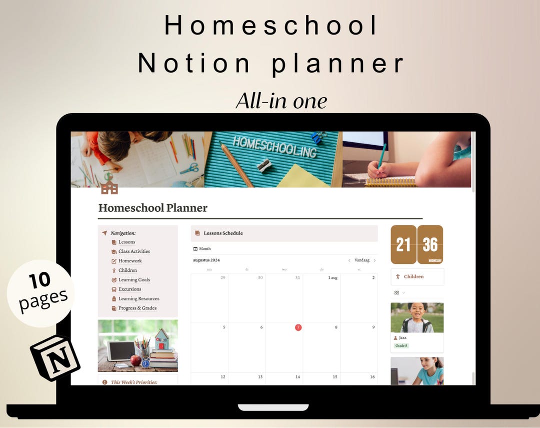 Homeschool Planner | Notion Template | Notion Planner | Student Planner ...