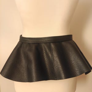 Very Wide Leather Black Basque Belt - Unique & Rare - Etsy