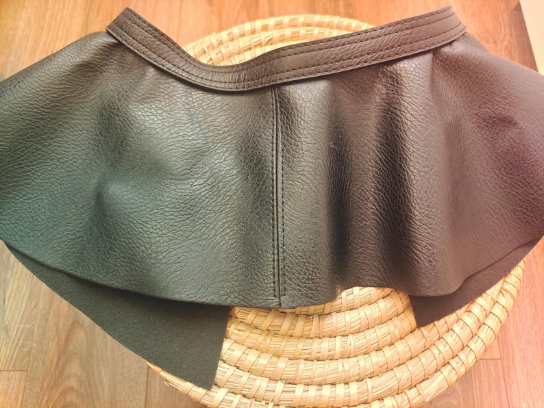 Very Wide Leather Black Basque Belt - Unique & Rare - Etsy