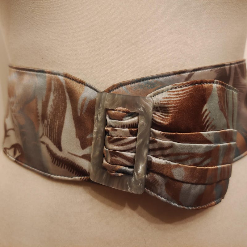 Wide Fabric Belt - Etsy