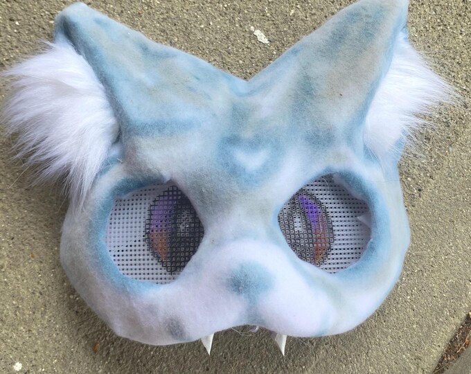 Therian, Furry, Otherkin, Alterhuman, Halloween Wolf Themed Cat Mask ...