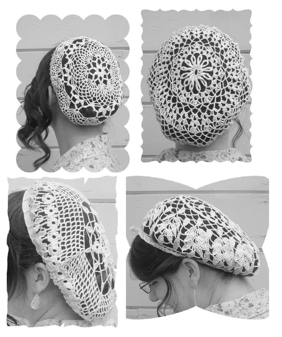 Four Snood PDF Patterns - Floral Collection - Etsy