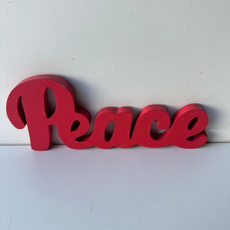 Wooden Words Peace - Etsy