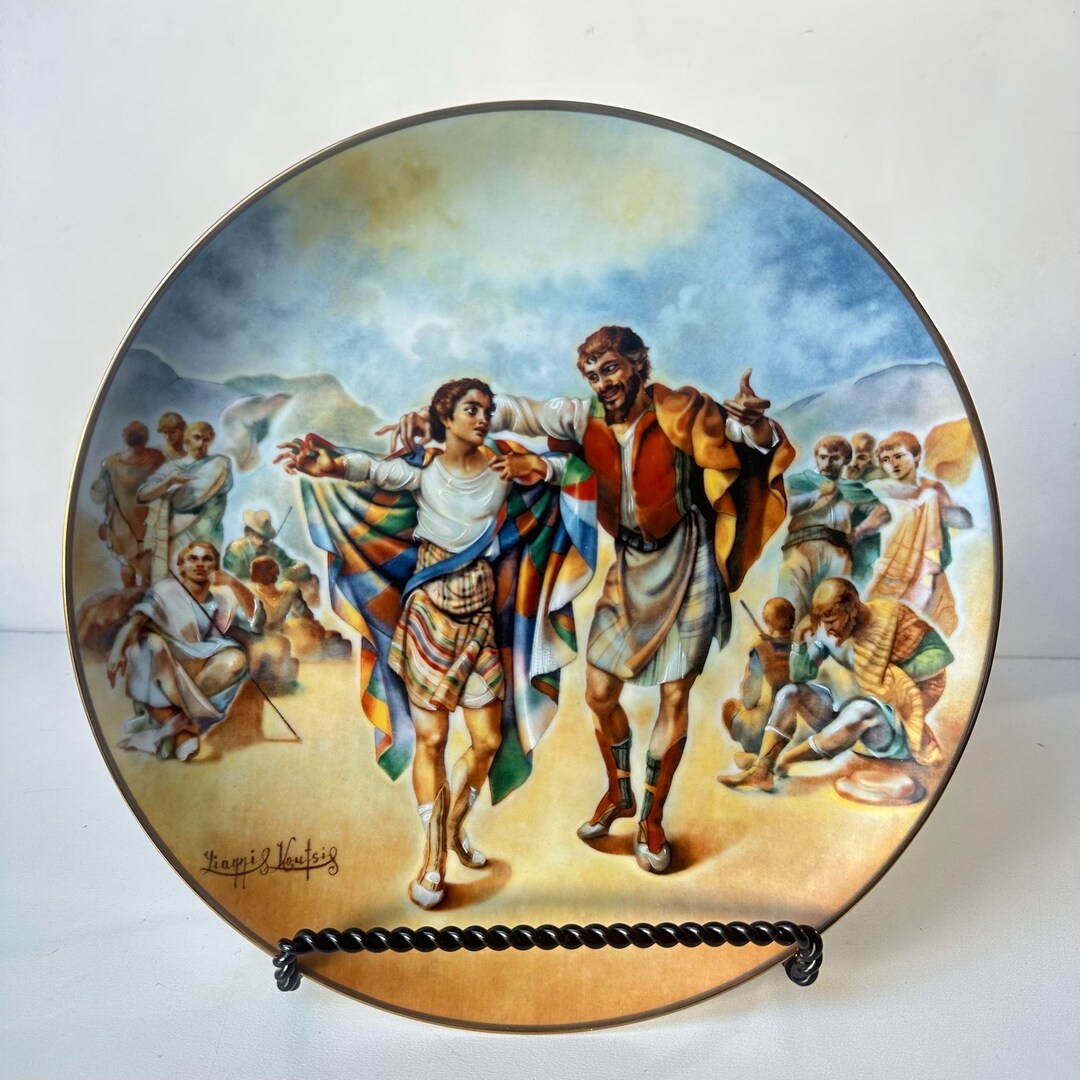 Yiannis Koutsis Collectible Plate the Creation Joseph's Coat of Many ...