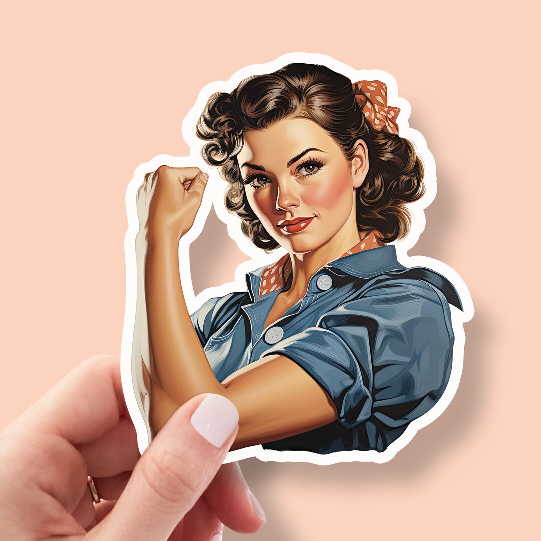 Girl Power Sticker, Girl Boss Sticker, Rosie the Riveter, Strong Woman ...