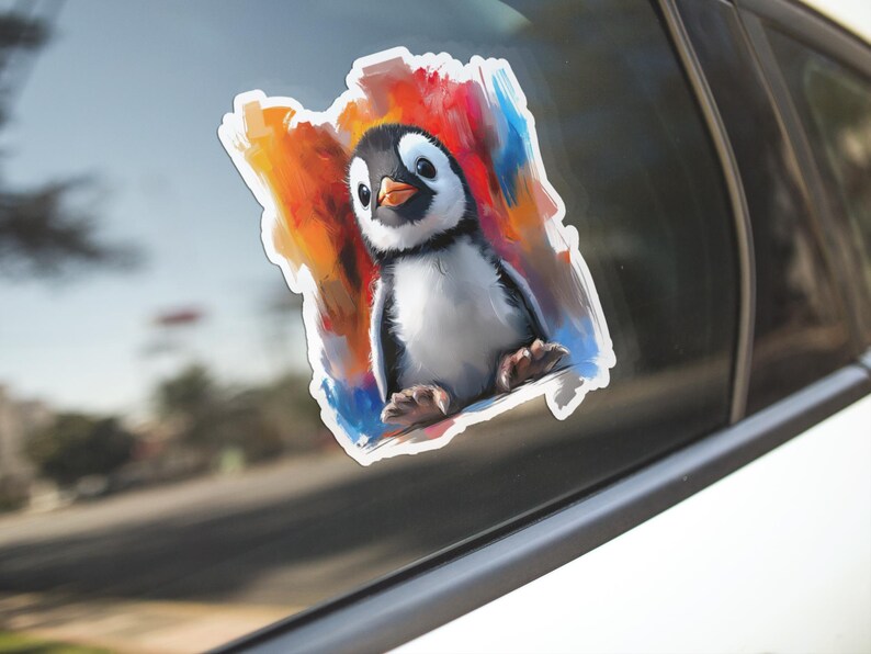 Adorable Penguin Vinyl Decal for Laptops and Notebooks - Etsy