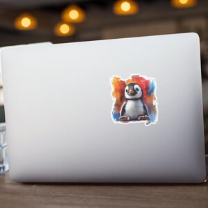 Adorable Penguin Vinyl Decal for Laptops and Notebooks - Etsy