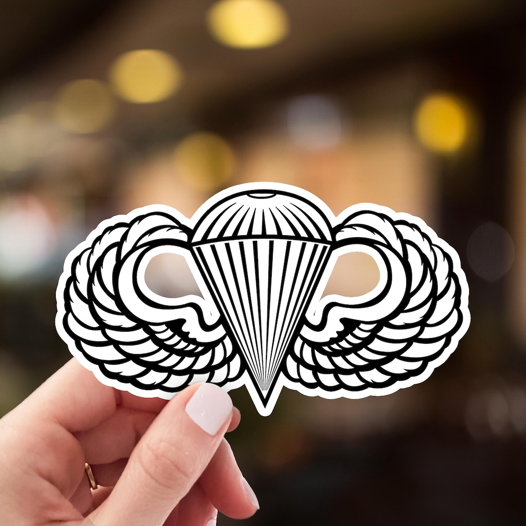 Army Jump Wings Sticker Decals Military Vinyl Decal, Laptop Sticker ...