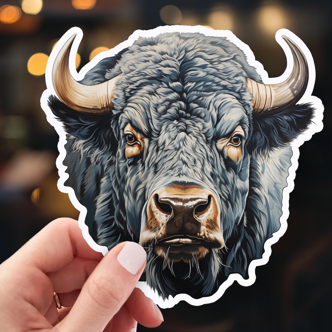 American Buffalo, Buffalo Sticker, Wildlife Decal, Wildlife Sticker ...