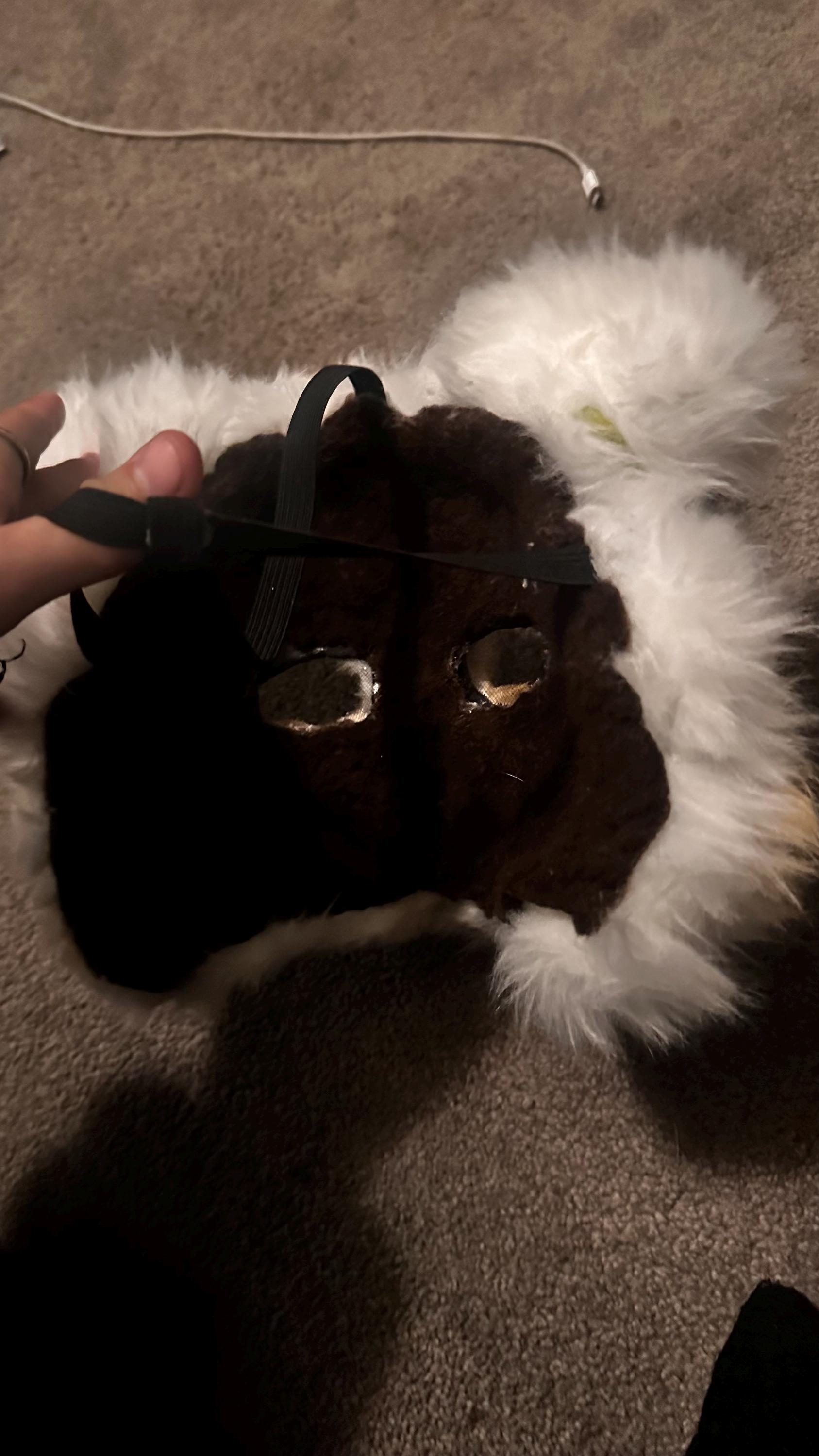 Handmade Blonde Raccoon Mask Tail - Etsy