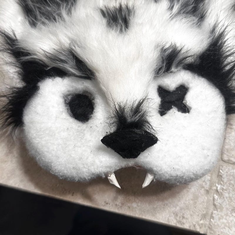 Therian Mask Marble Fox - Etsy