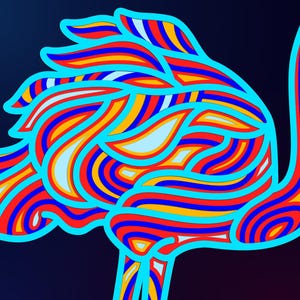 Flamingo Laser Cut File, Tropical Bird SVG, Papercut Template, Cricut ...