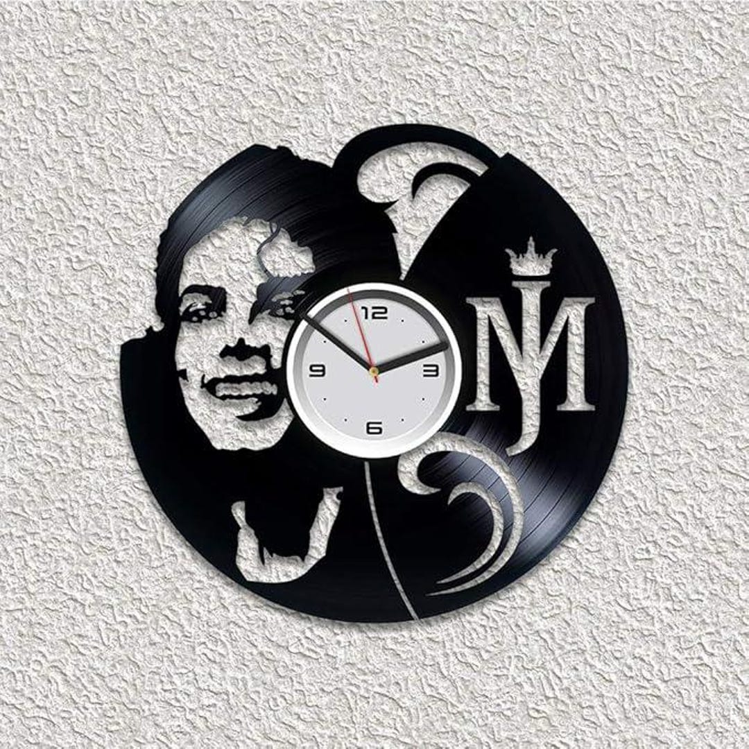 Michael Jackson Vinyl Record Clock, Musician Decor, King of Pop Wall ...