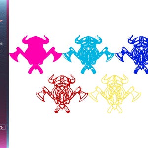 Viking Laser Cut, Ax SVG, Layered Paper Cut, Warrior Design, Engraving ...