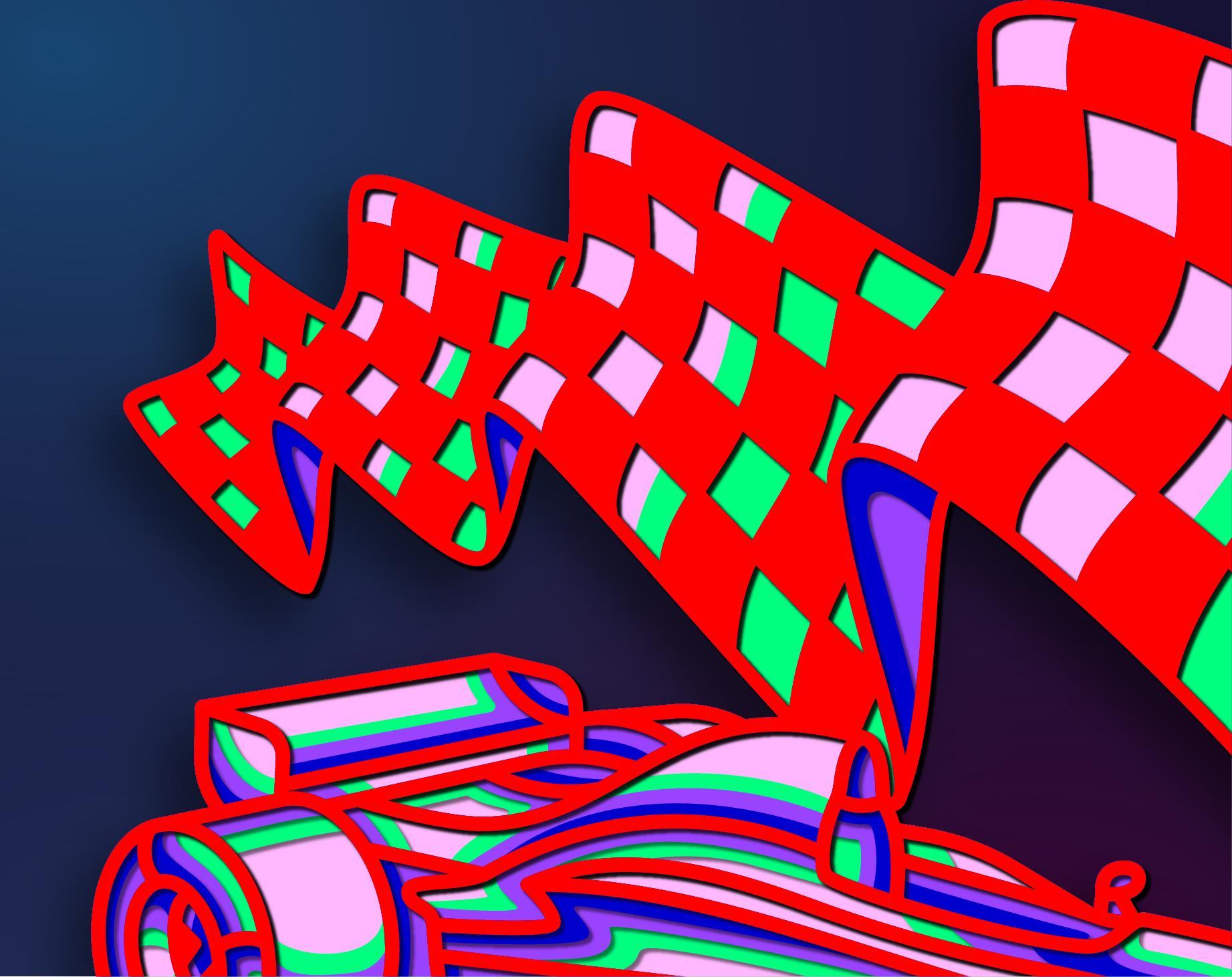 Race Car SVG, Racing Flag SVG, Racing DXF, 5 Layers, Laser Cutting ...