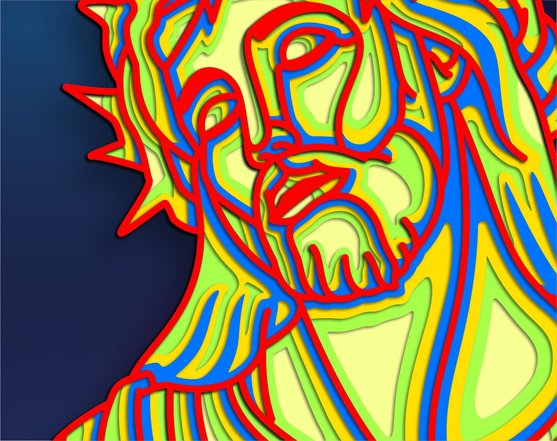 Jesus Christ SVG, Christian DXF, Glowforge Template, Religious Laser ...