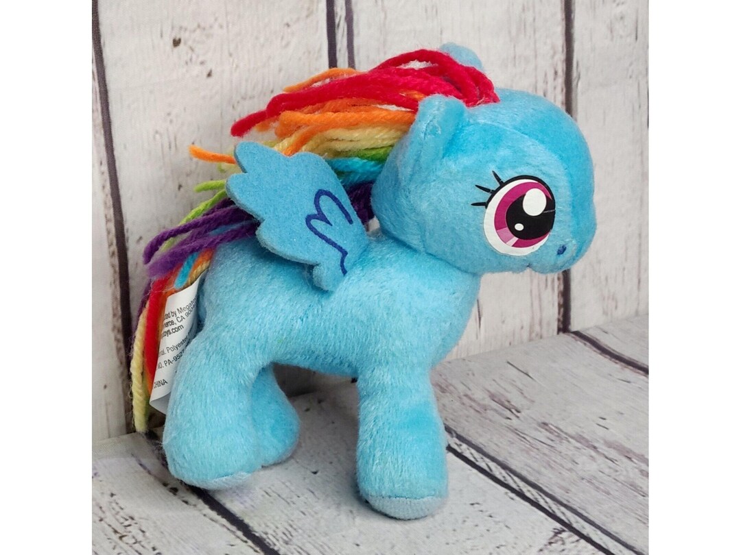5" Mini MLP Rainbow Dash Plush Yarn Mane Tail Stuffed Animal Toy My ...