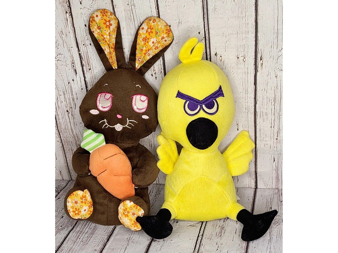 12" NEN Rabbit & Bird National Entertainment Network Bunny Carrot ...