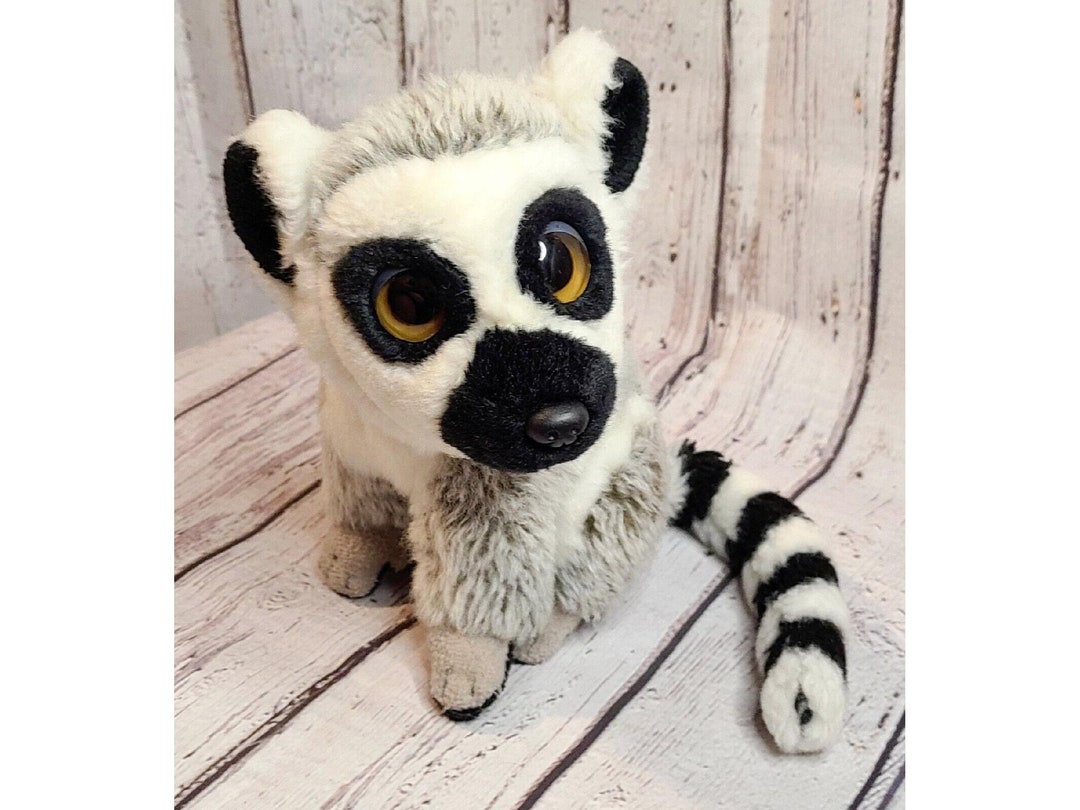 7 Wild Republic Lemur Ring Tailed Baby Plush Stuffed Animal Sitting ...