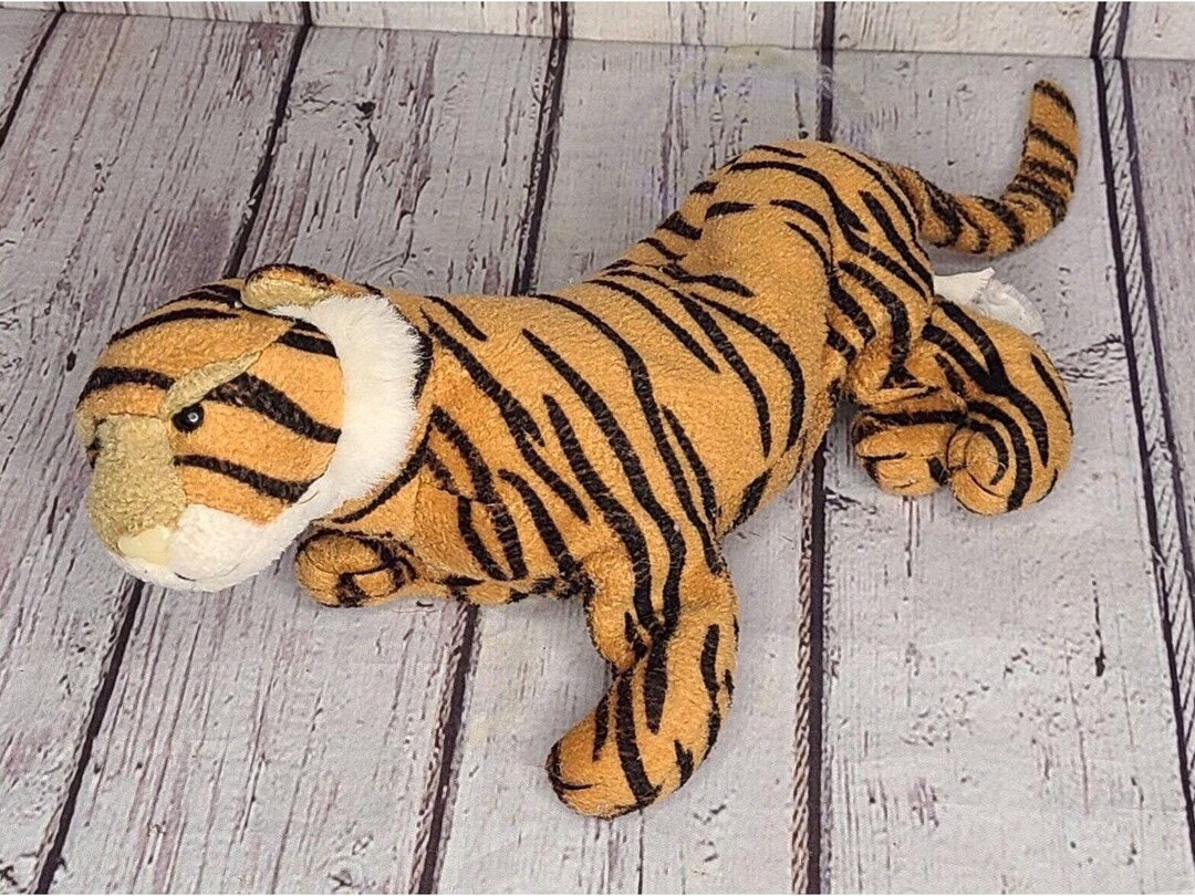 6" Vintage Commonwealth Bengal Tiger Beanbag Plush Stuffed Animal 2005 ...