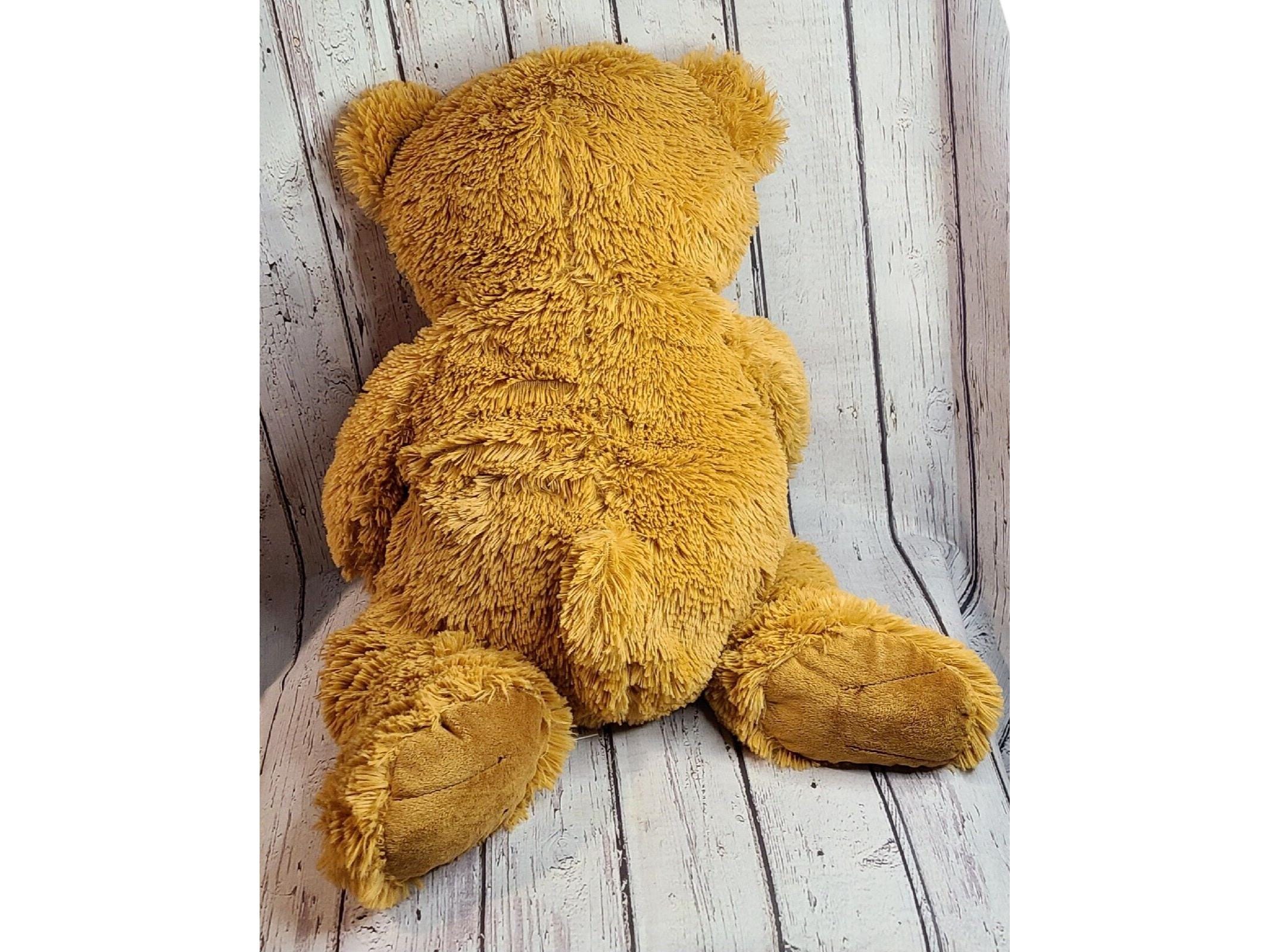 18 Big Walmart Teddy Bear Plush Brown & White W/ Red Love Heart ...