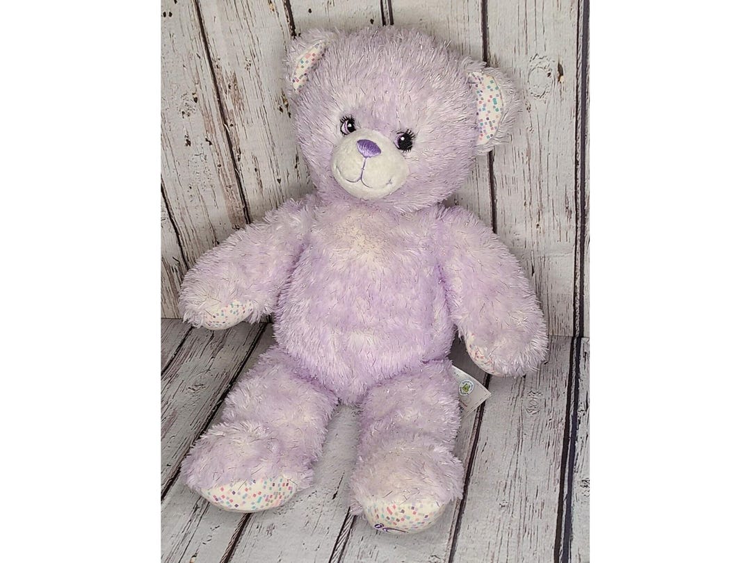16 Build a Bear Icarly Purple Teddy Bear Plush Glitter Lavender Stuffed ...