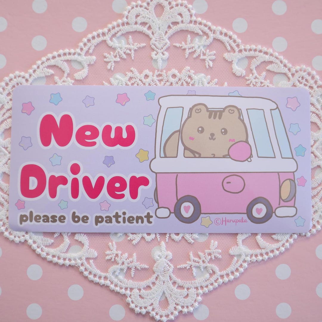 New Driver Car Sticker for Anxious Drivers, New Driver, Student Driver ...
