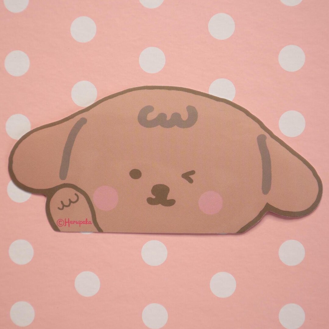 Dog Peeker Car Decals, Kawaii Dog Peeker, Cute Peeker Car Stickers ...