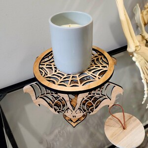 Halloween Bat and Spider Display Stand, Bat Table, Halloween Table ...