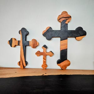 Bottoni Olive Wood Wall Cross | Handmade Crucifix | Olive Wood Decor ...