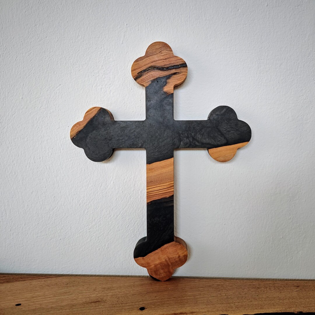 Bottoni Olive Wood Wall Cross Handmade Crucifix Olive Wood Decor Gift ...