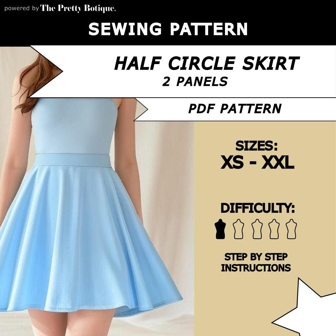 Women Skirt Sewing Pattern / XS-XXL / Sewing Patterns / Clothing ...